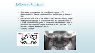 Radiographic anatomy and views of c spine | PPTX