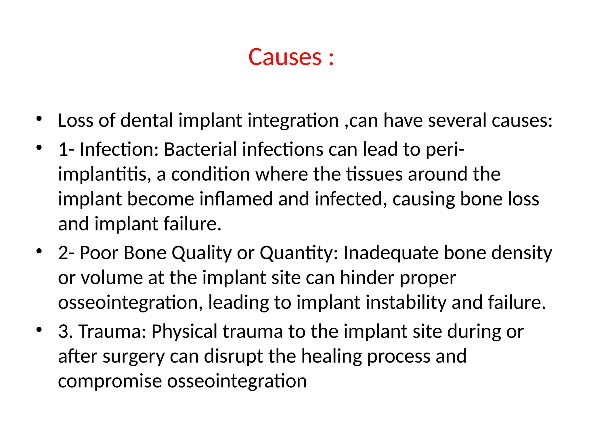radiographic appearance of dental implant complications.pptx | Free ...