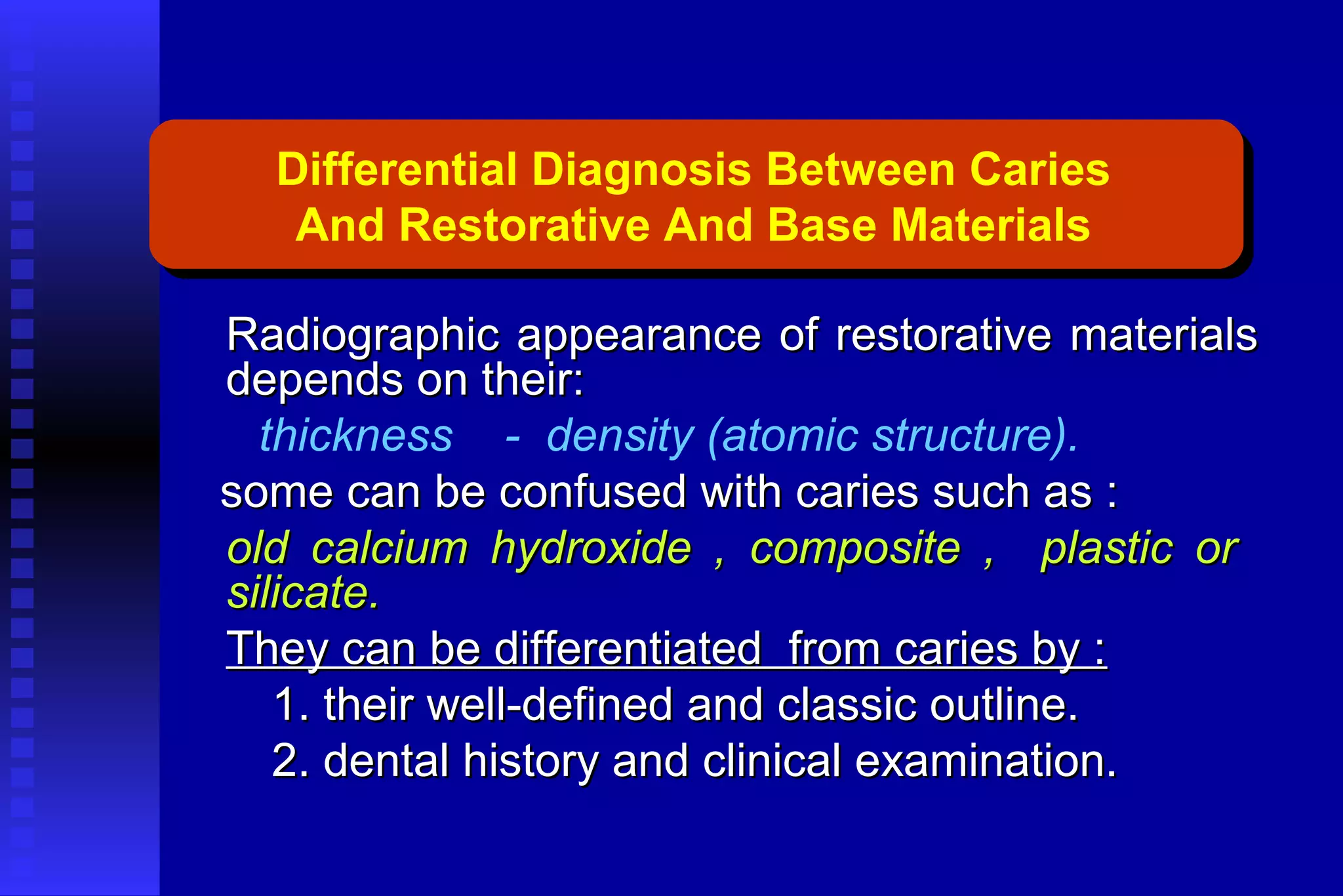 Radiographic assessment of dental caries | PPT