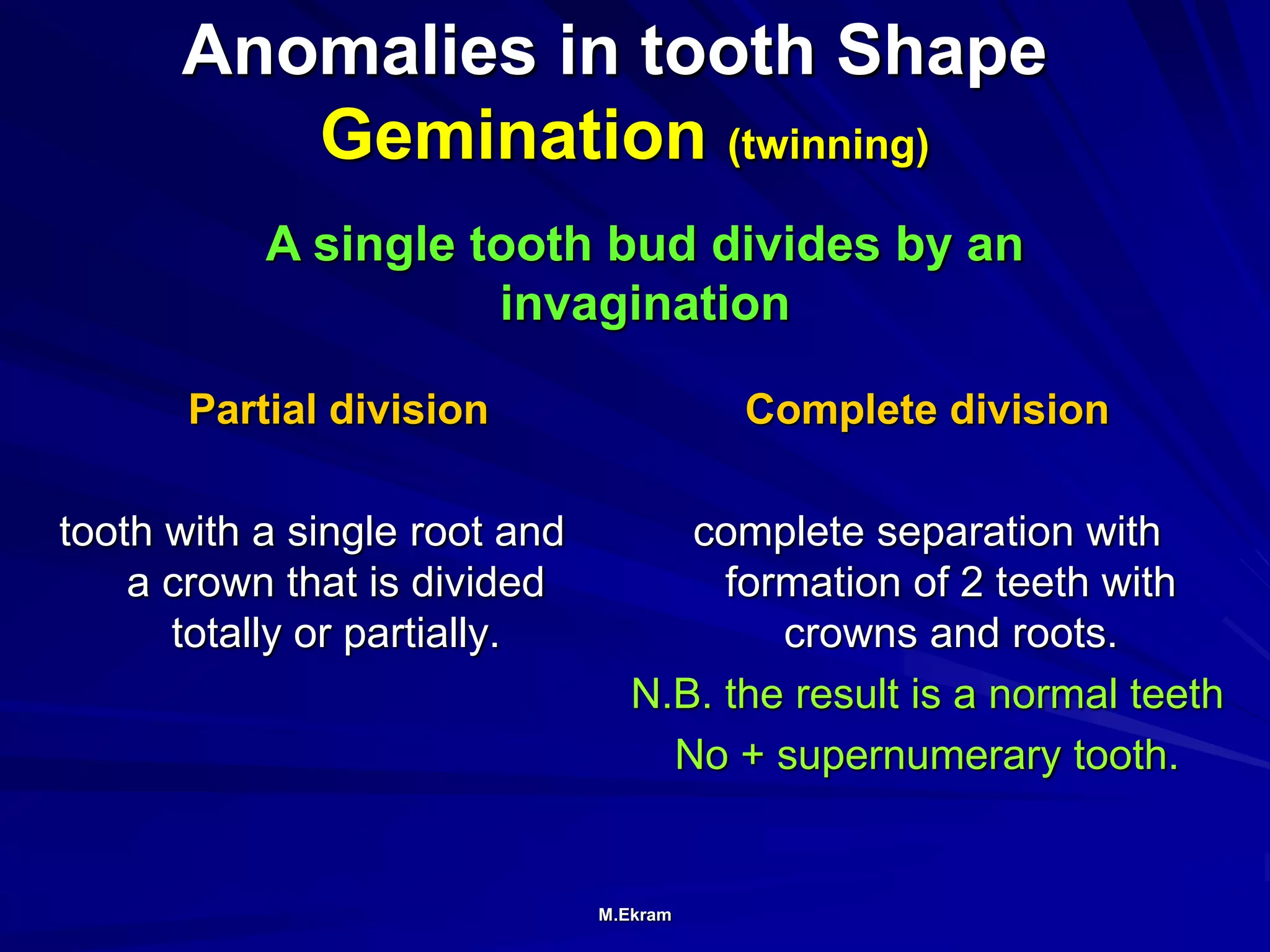 Radiographic assessment of teeth developmental anomalies | PPT