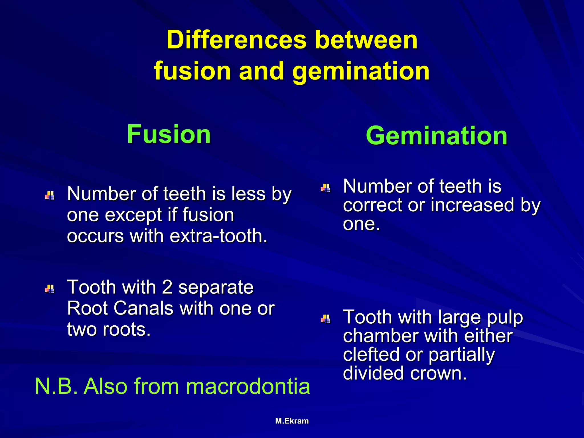 Radiographic assessment of teeth developmental anomalies | PPT