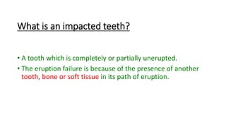 Radiographic assessment of impacted teeth | PPTX