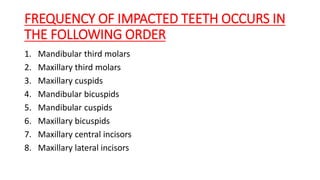 Radiographic assessment of impacted teeth | PPTX