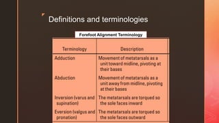 Radiographic assessment of pediatric foot alignment | PPTX