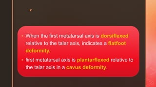 Radiographic assessment of pediatric foot alignment | PPTX