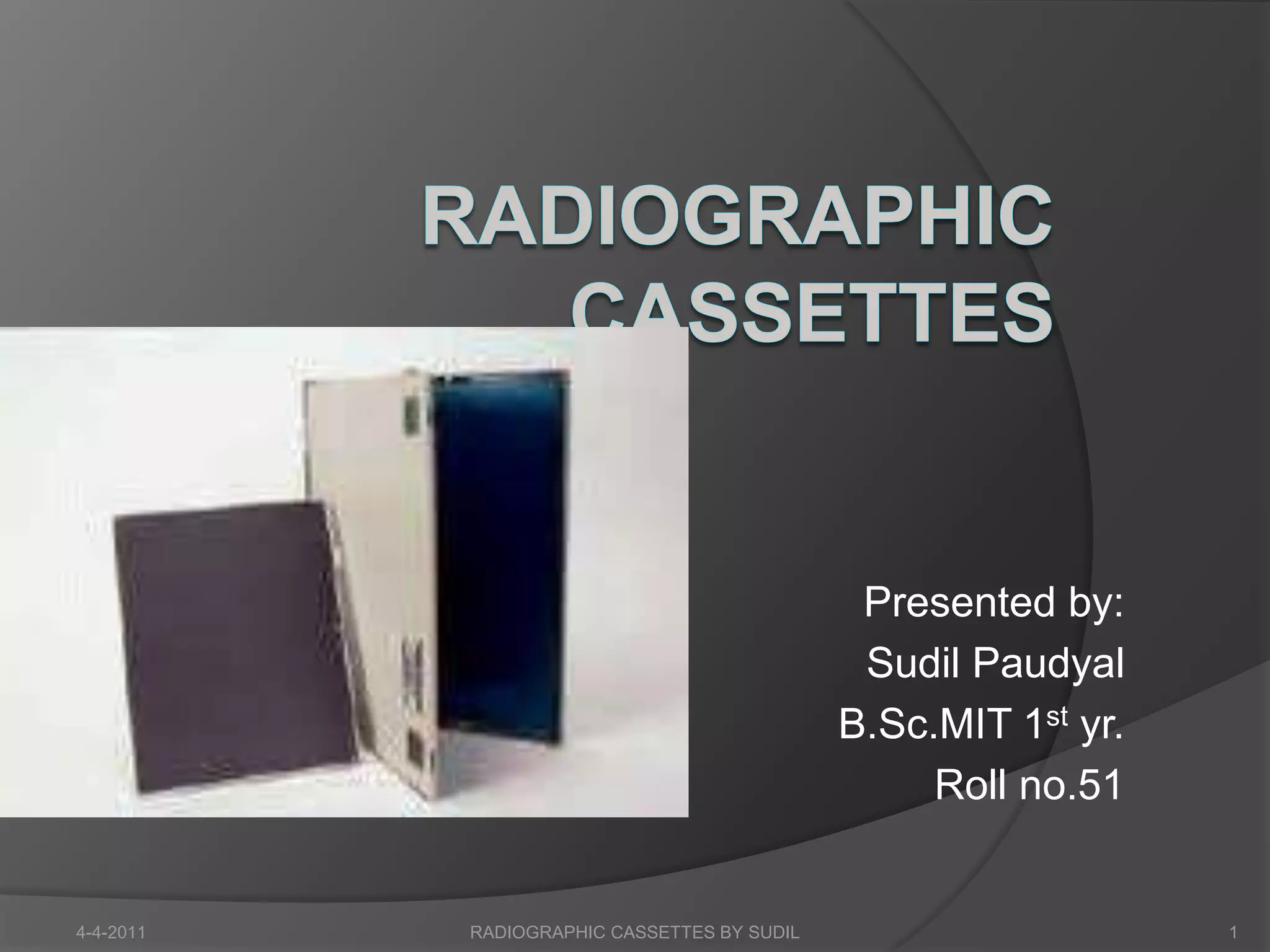 Radiographic cassettes | PPSX