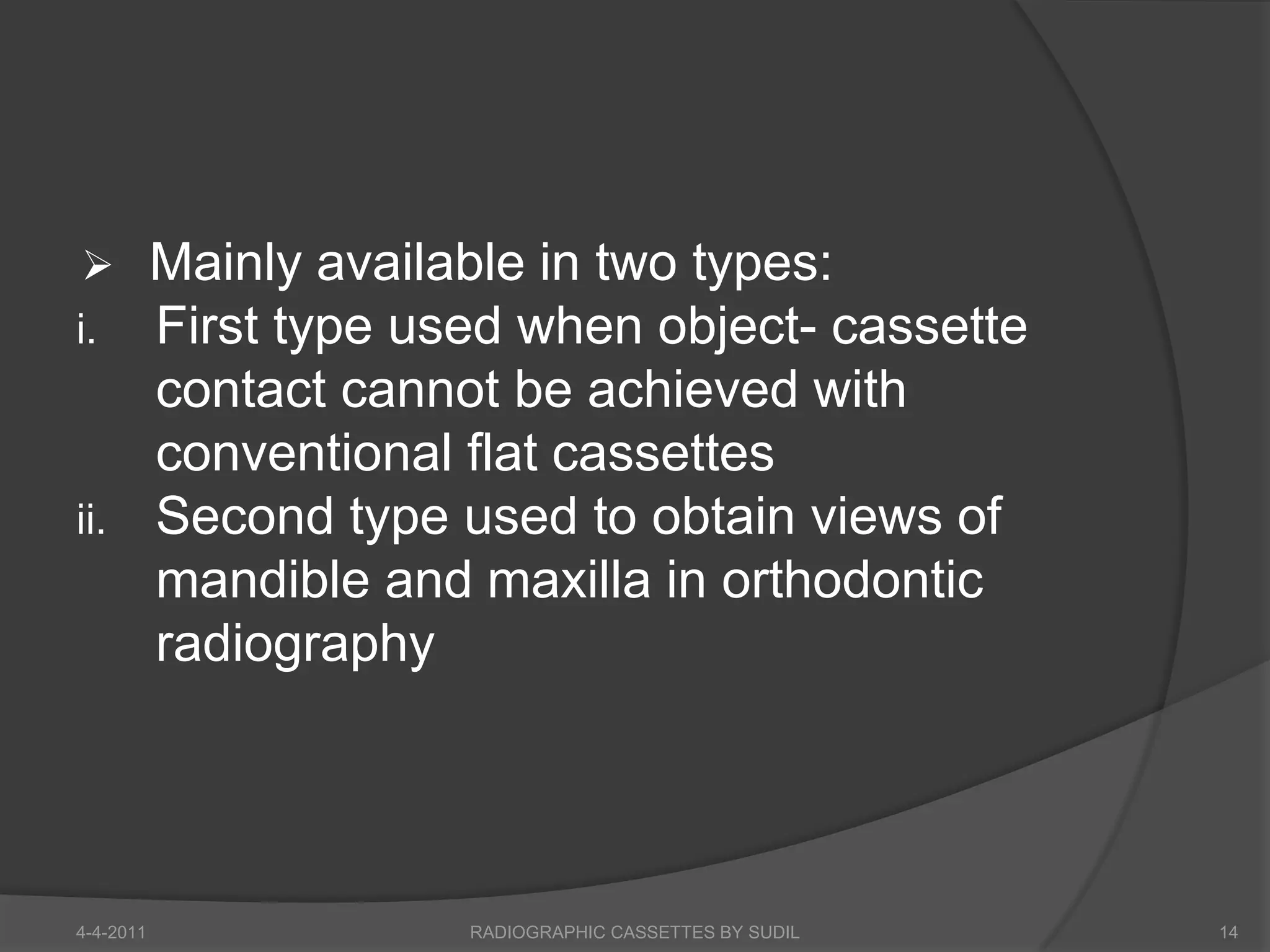 Radiographic cassettes | PPSX