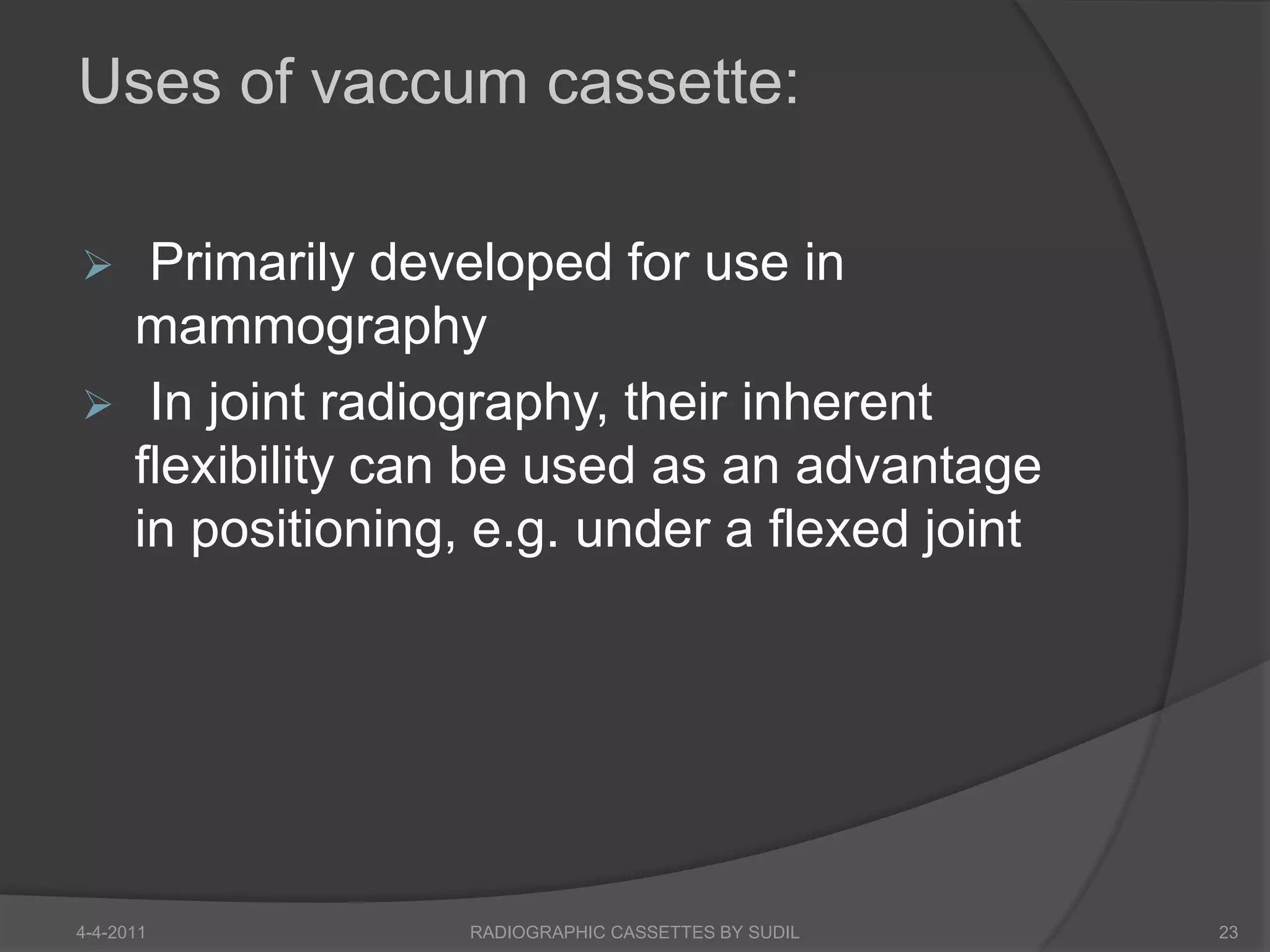 Radiographic cassettes | PPSX