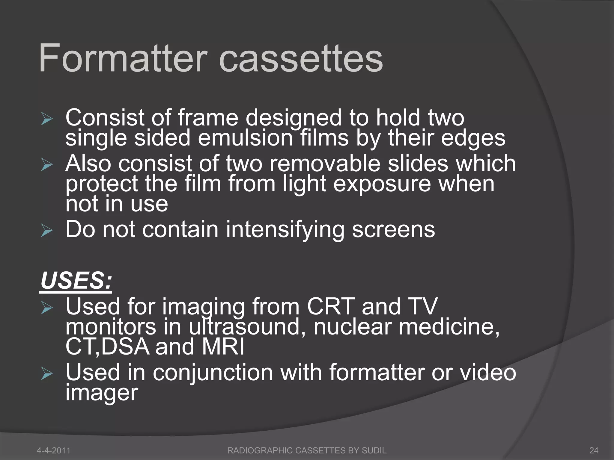 Radiographic cassettes | PPSX