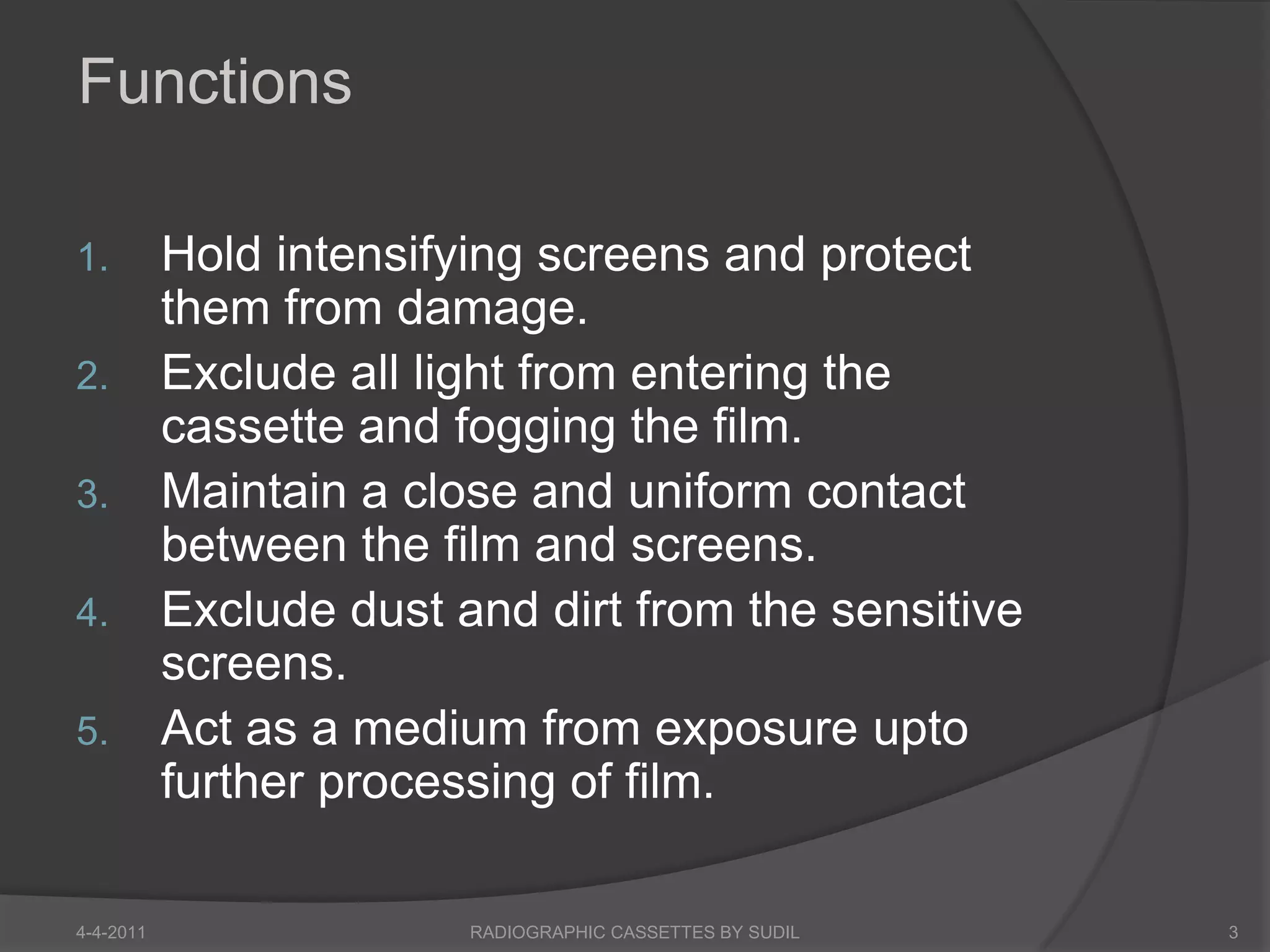 Radiographic cassettes | PPSX