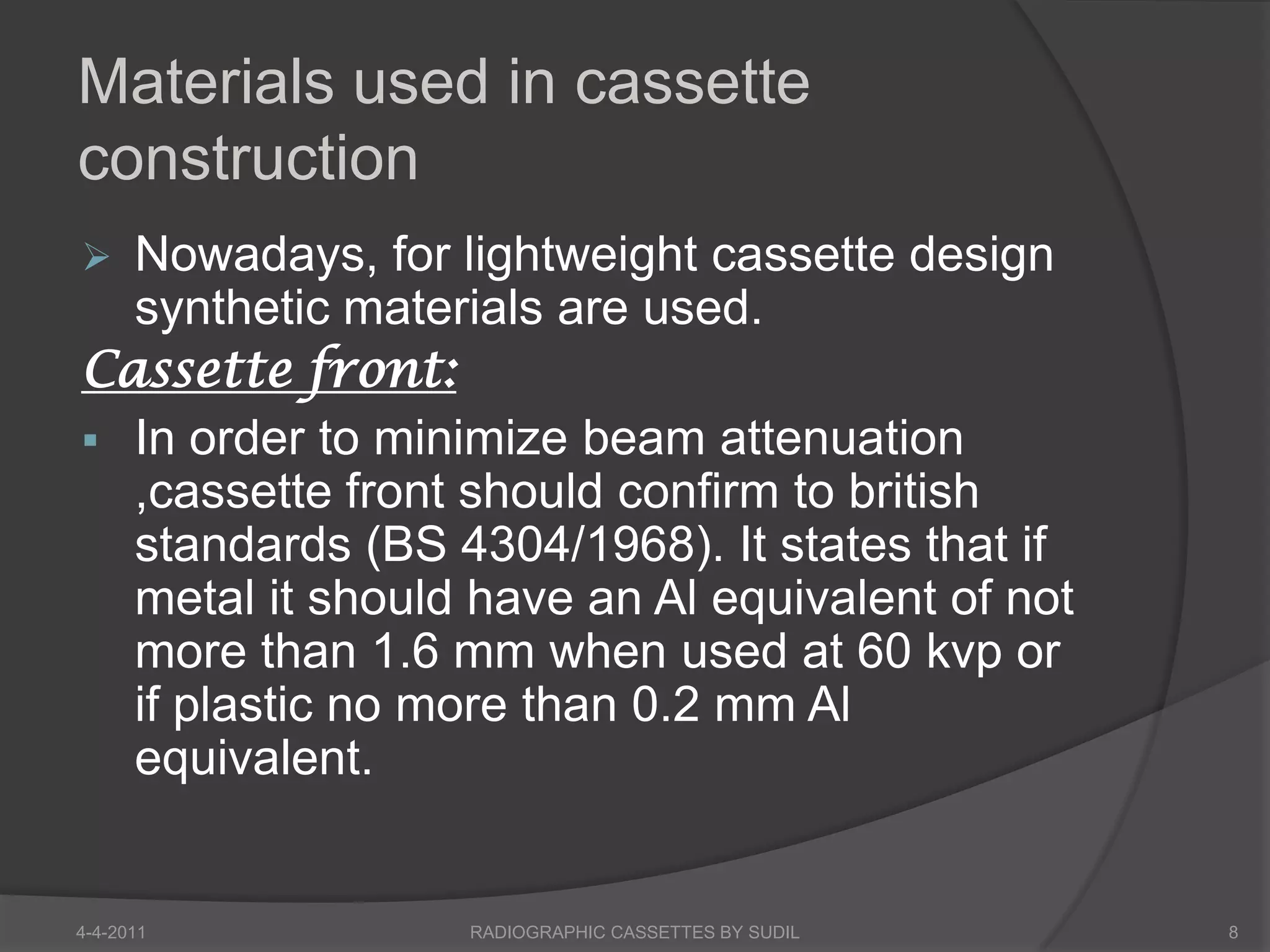 Radiographic cassettes | PPSX