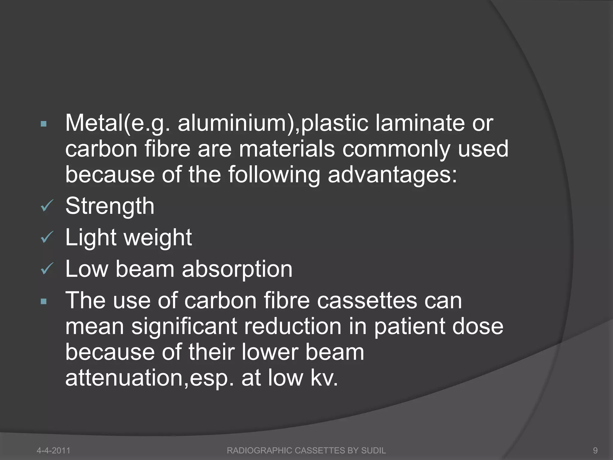 Radiographic cassettes | PPSX