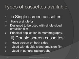 Radiographic cassettes | PPSX