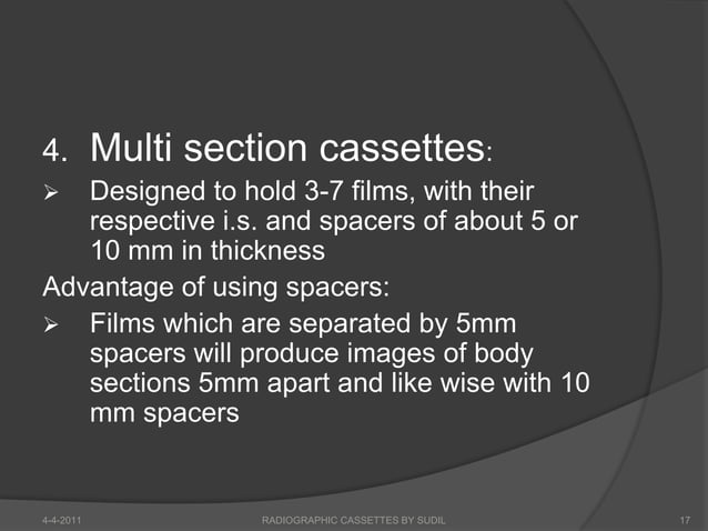 Radiographic cassettes | PPSX | Cameras and Camcorders | Consumer ...