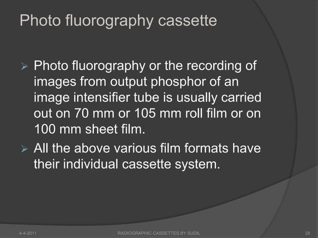 Radiographic cassettes | PPSX | Cameras and Camcorders | Consumer ...