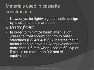 Radiographic cassettes | PPSX