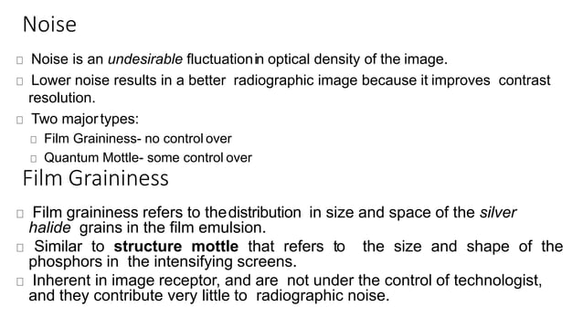Radiographic Image contrast & image resolution | PPTX | Cameras and ...