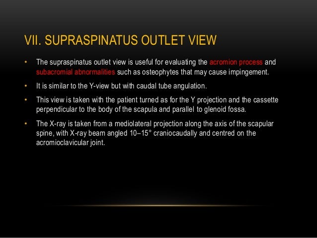 Supraspinatus Outlet View Shoulder X Ray | semashow.com