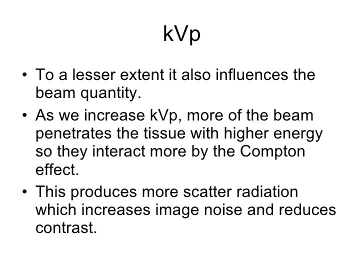 Radiographic exposure and image quality