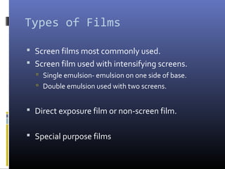 Radiographic film | PPT