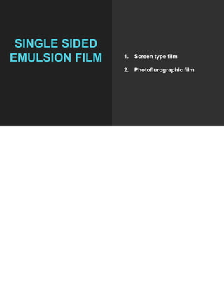 RADIOGRAPHIC FILM, types, uses, application | PDF