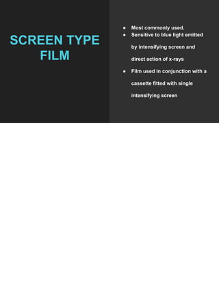 RADIOGRAPHIC FILM, types, uses, application | PDF