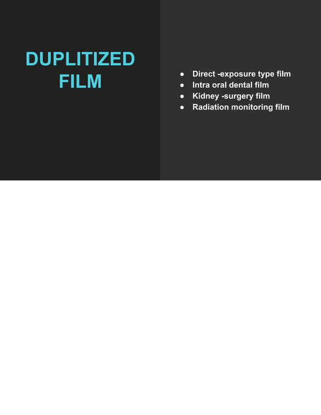 RADIOGRAPHIC FILM, types, uses, application | PDF