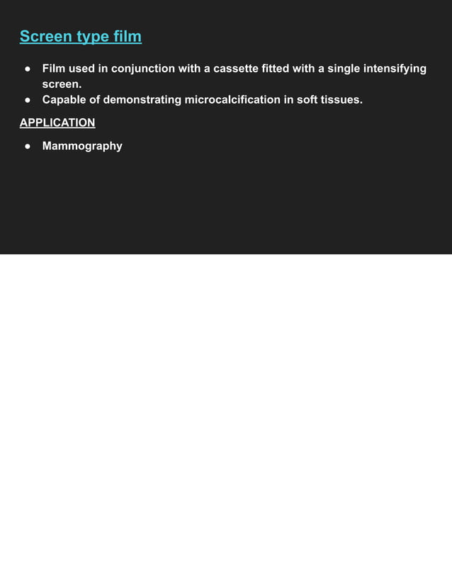 RADIOGRAPHIC FILM, types, uses, application | PDF