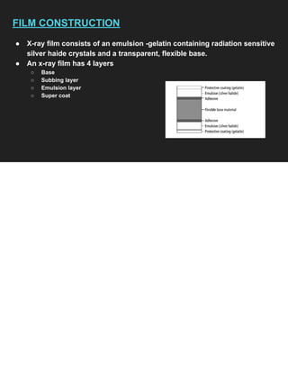 RADIOGRAPHIC FILM, types, uses, application | PDF