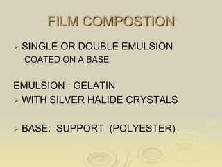 Radiographic film & intensifying screens w10 | PPTX