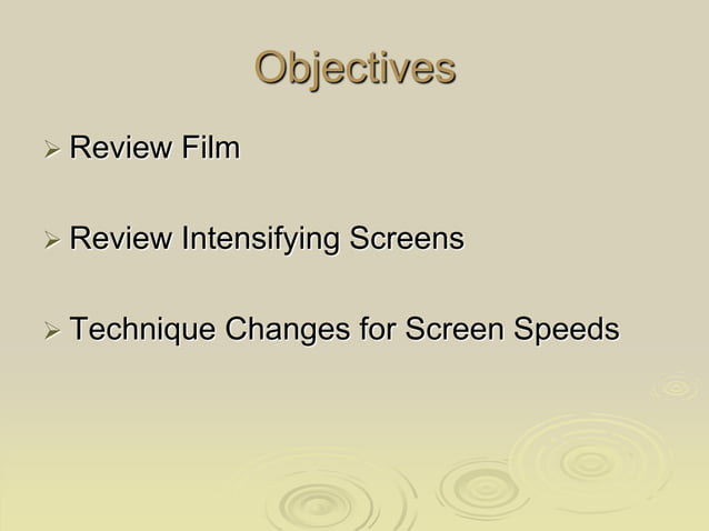 Radiographic film & intensifying screens w10 | PPTX