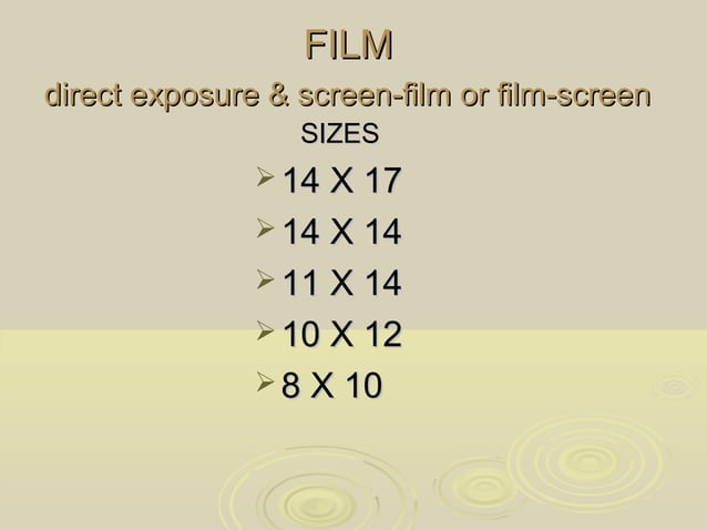Radiographic film ; intensifying screens | PPT | Cameras and Camcorders ...