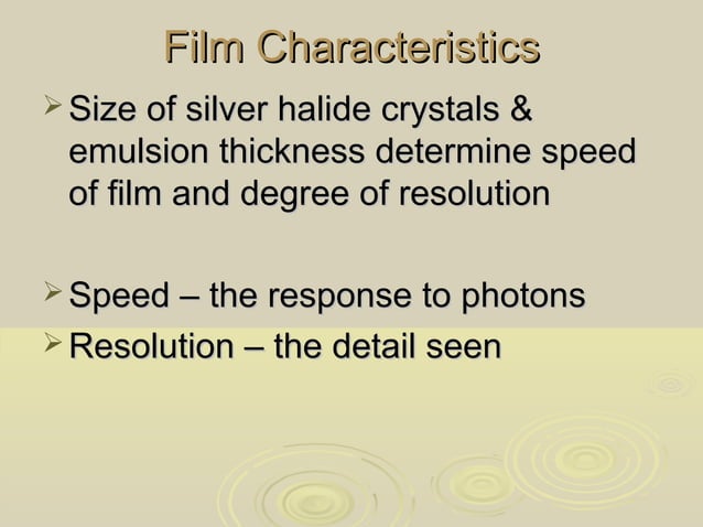Radiographic film ; intensifying screens | PPT | Cameras and Camcorders ...