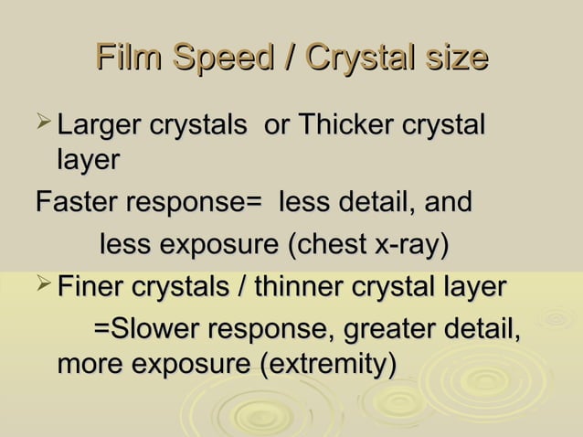 Radiographic film ; intensifying screens | PPT | Cameras and Camcorders ...