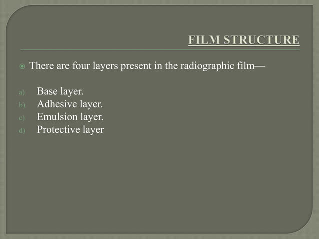 Radiographic film ppt | PPT