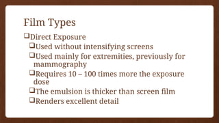 Conventional Radiographic Film and it's cross-sectional study sujan ...