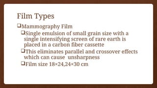 Conventional Radiographic Film and it's cross-sectional study sujan ...