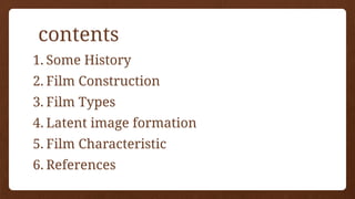 Conventional Radiographic Film and it's cross-sectional study sujan ...