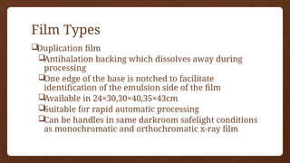 Conventional Radiographic Film and it's cross-sectional study sujan ...