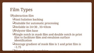 Conventional Radiographic Film and it's cross-sectional study sujan ...