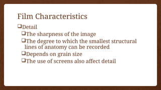 Conventional Radiographic Film and it's cross-sectional study sujan ...