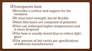 Conventional Radiographic Film and it's cross-sectional study sujan ...