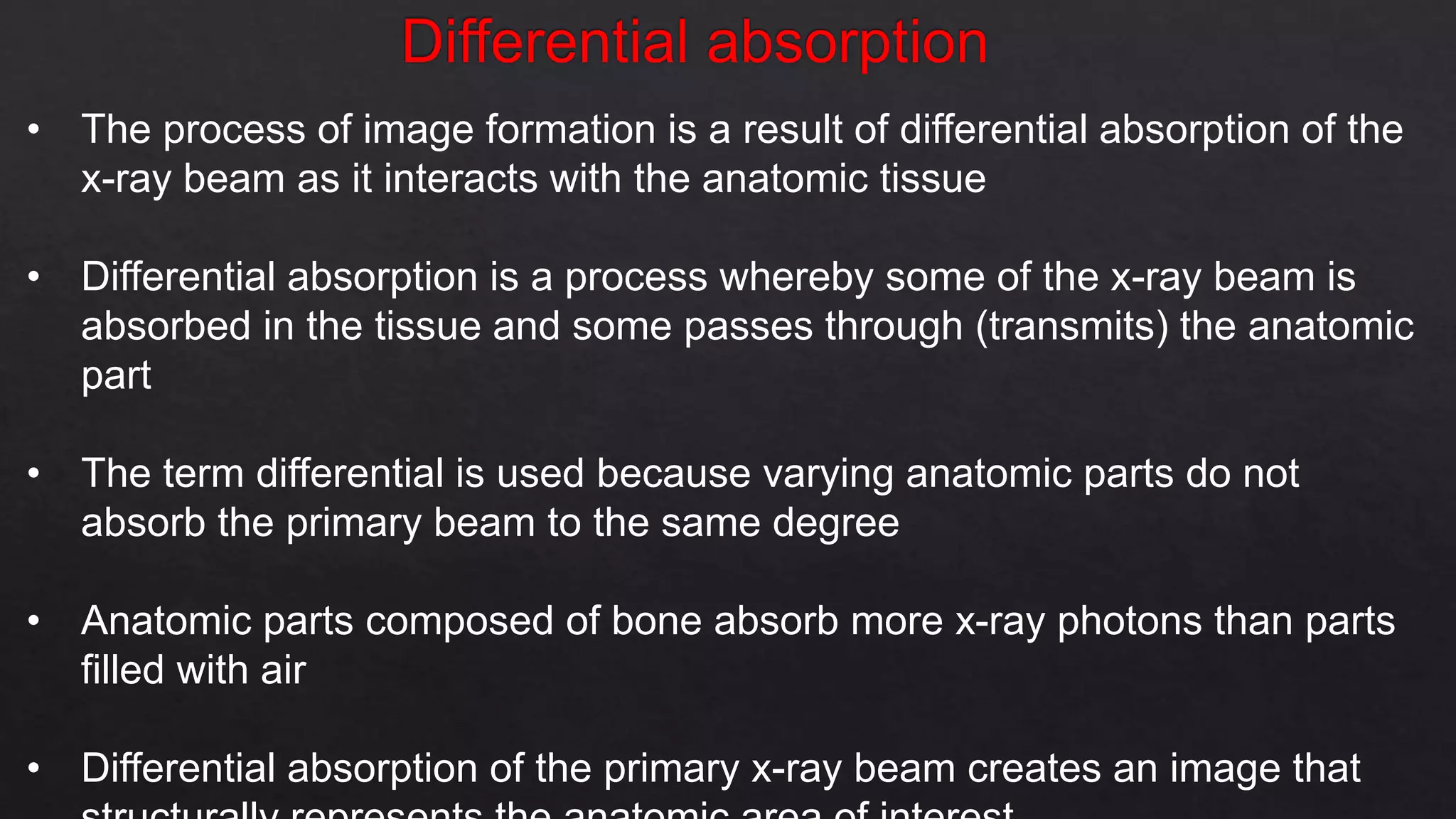 Radiographic image formation | PPTX