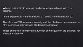 Radiographic image formation | PPTX