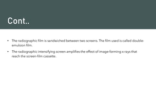 Radiographic Intensifying screen and Cassette.pdf
