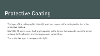 Radiographic Intensifying screen and Cassette.pdf
