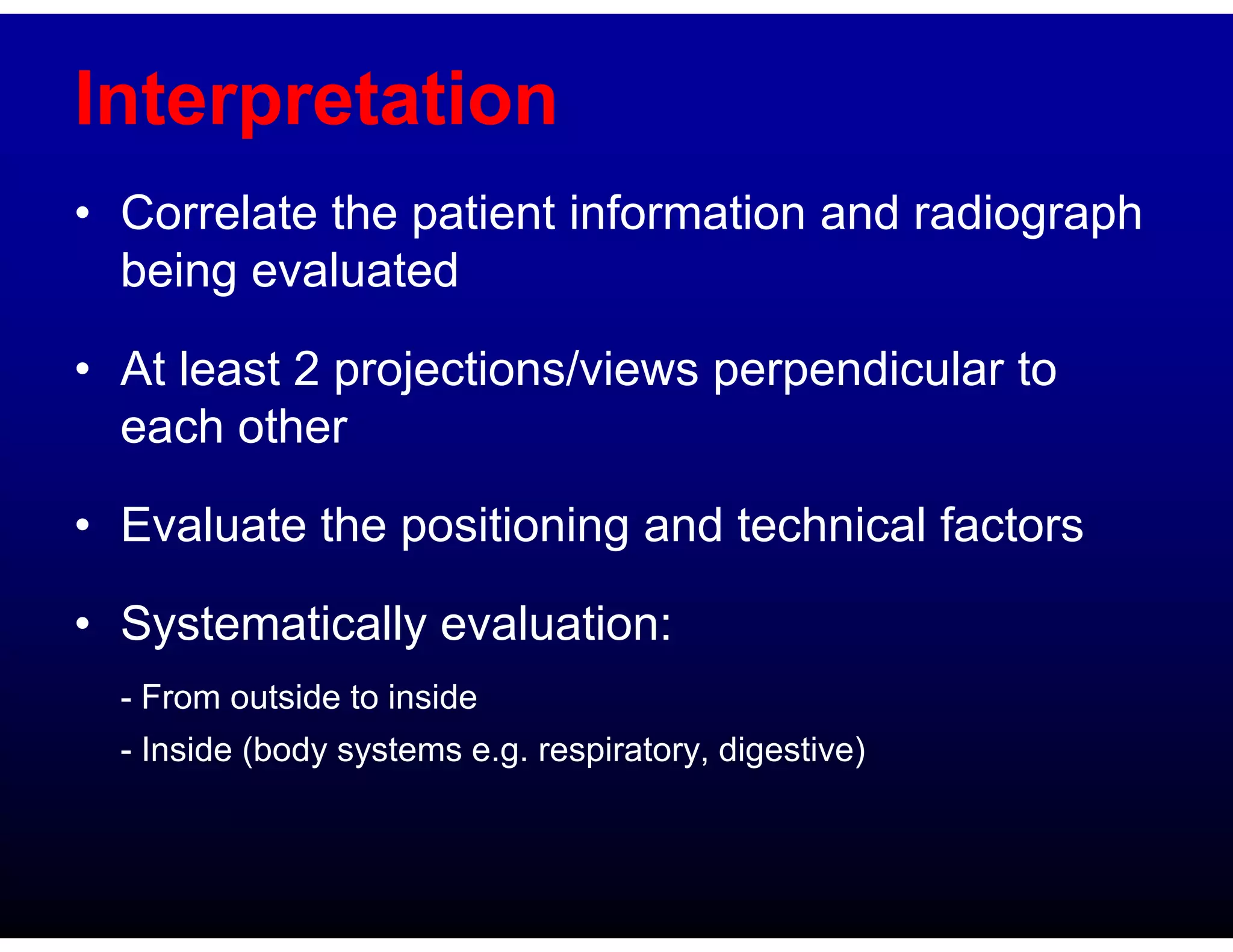 Radiographic interpretation.pdf | Medical Tests | Medical Health