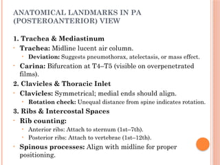Radiographic Landmarks in Evaluating Chest Radiography.pptx