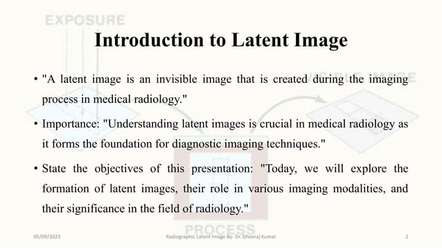 Radiographic Latent Image .pptx