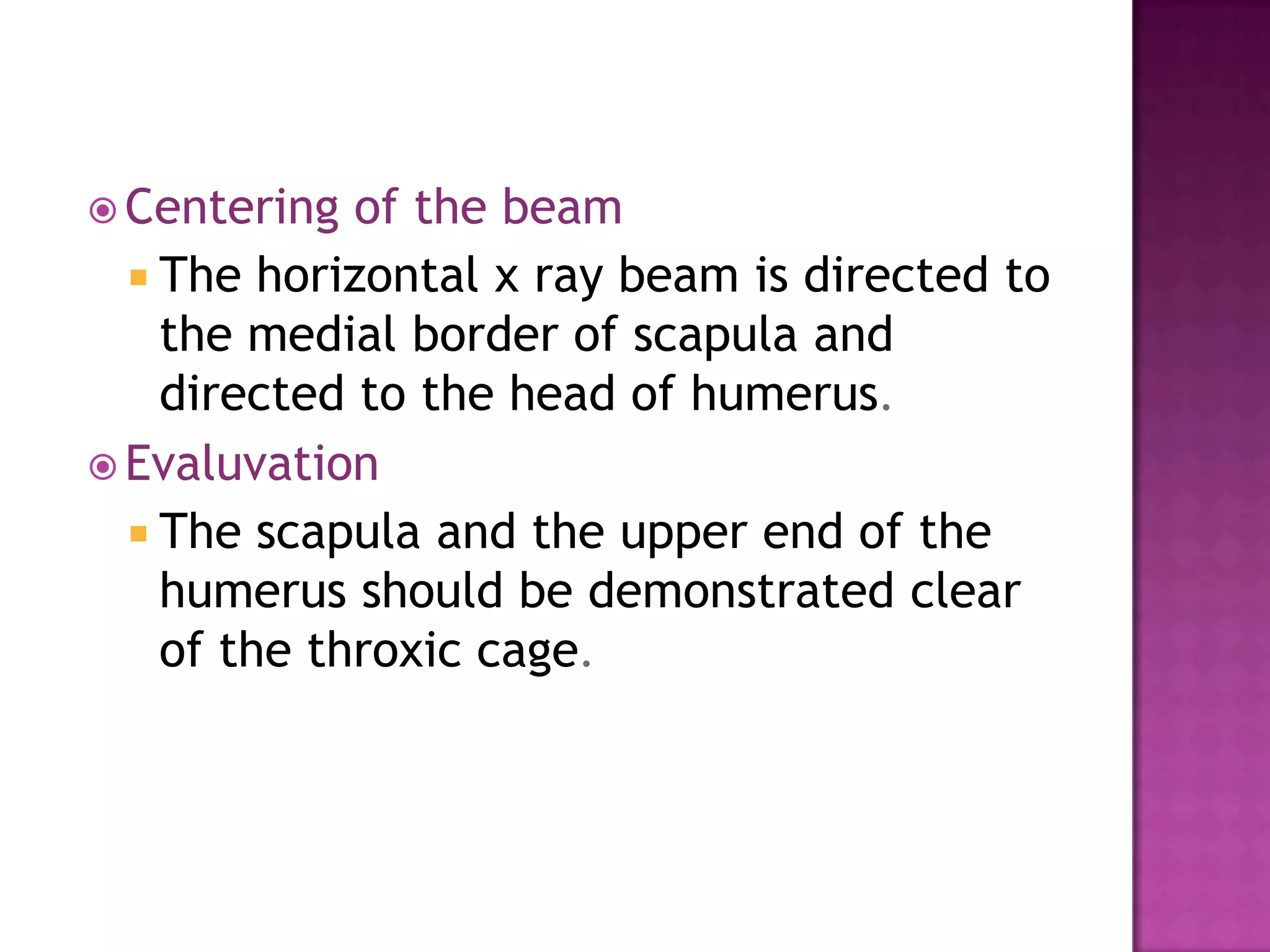 Radiographic positioning of humerus and shoulder | PPTX